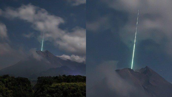 Viral di Medsos, Foto Kilatan Cahaya Biru Diduga Meteor Jatuh di Puncak ...
