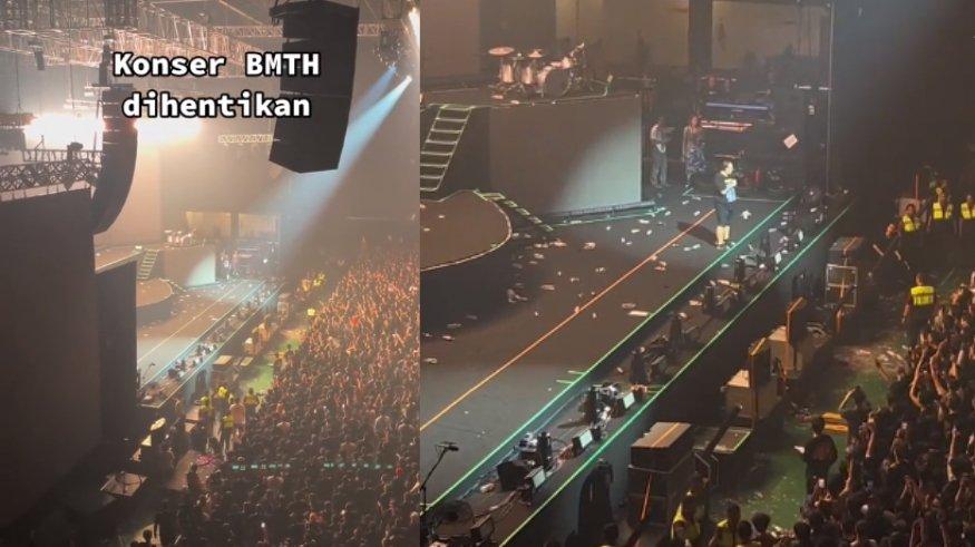 Video Viral Konser BMTH Jakarta Mendadak Dihentikan, Ada Masalah Teknis ...